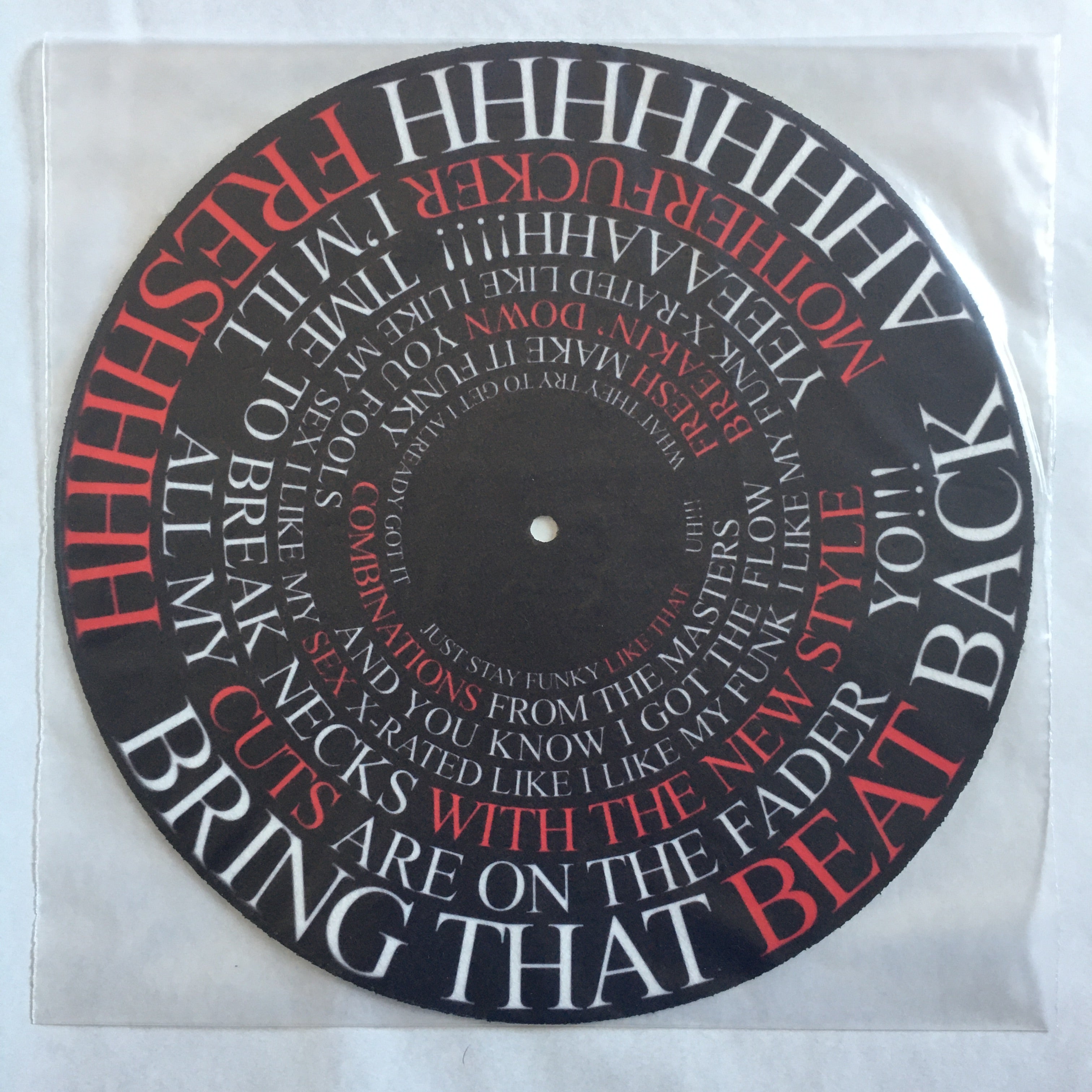 Slipmat - Phrase Map design – Cut & Paste Records